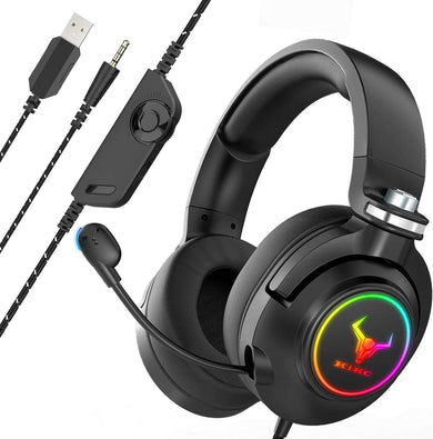 Kikc ET600 Stereo Gaming Headset for Xbox one, PS4, PS5, Xbox Series X
